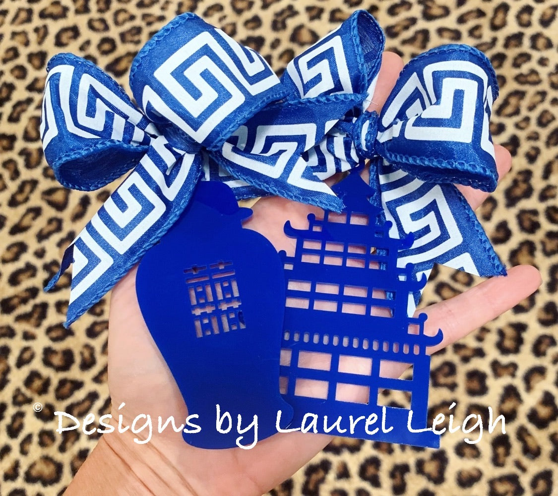 Chinoiserie GINGER JAR Ornament - Pick Ribbon | Designs by Laurel Leigh